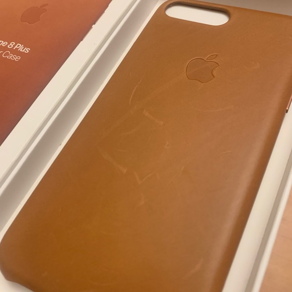 Apple | Accessories | Apple Iphone 87 Plus Leather Case Saddle Brown ...